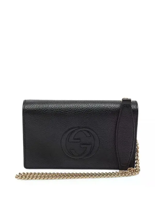 Gucci Soho Interlocking Double-g Cross Body Bag - Black