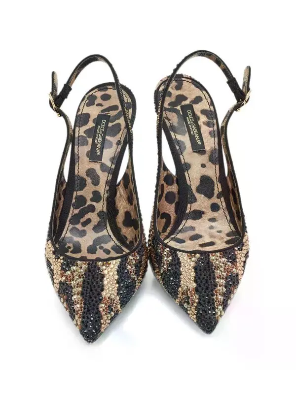 Dolce & Gabbana Leopard-print Crystal Embellished Pumps