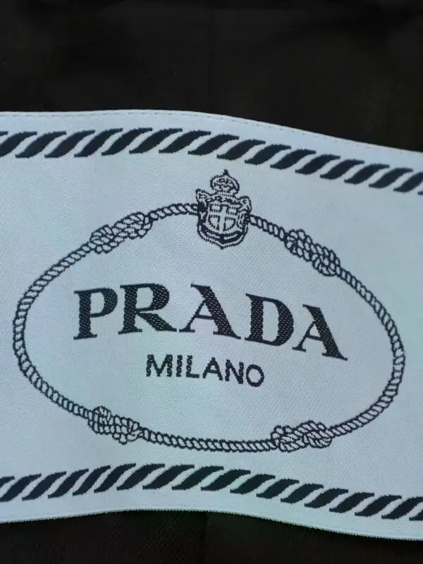 Prada Single-breasted Blazer With Feather Trim