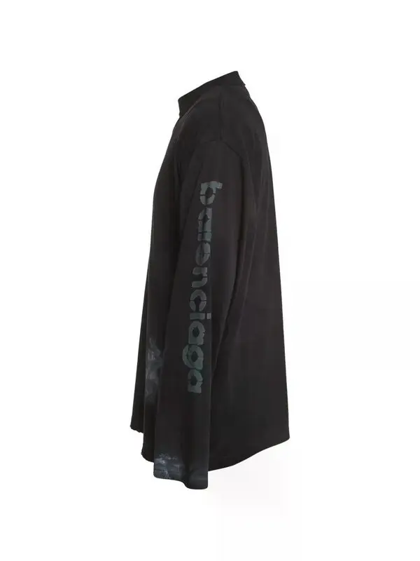Balenciaga Distressed Long-sleeve T-shirt