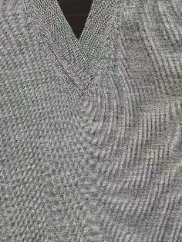 Sandro Lace-trim V-neck Sweater