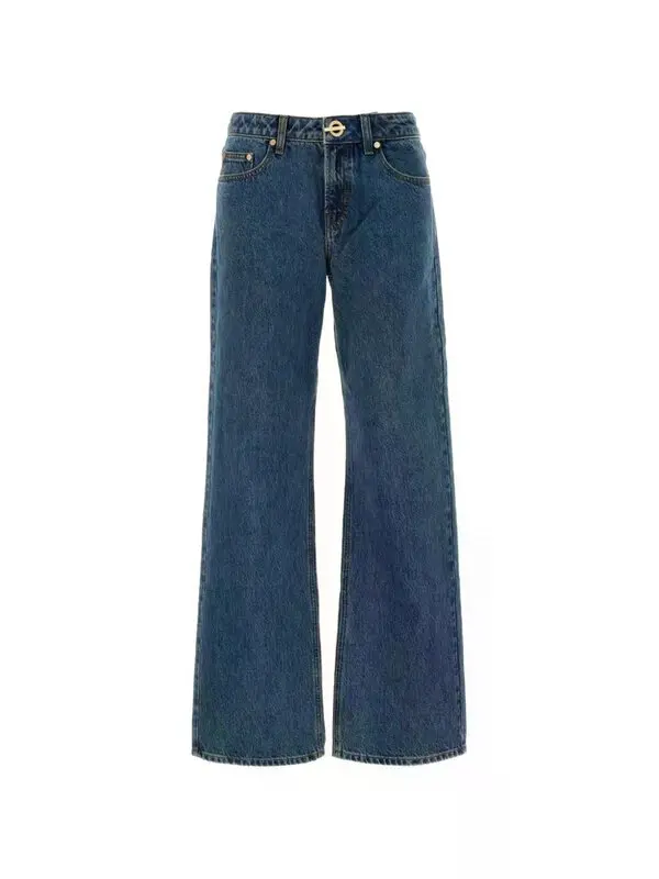 Cult Gaia Rosella Embroidered Jeans - Blue
