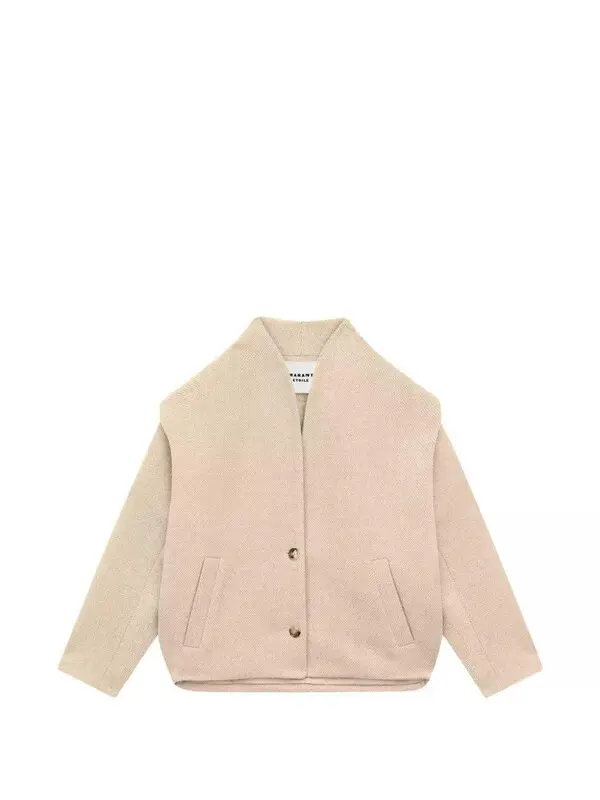 MARANT ETOILE Drogo Button Jacket - Neutrals