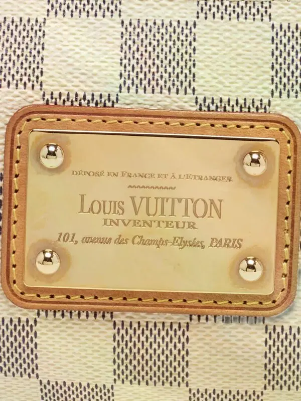 LOUIS VUITTON Eva Damier Azur Shoulder Bag