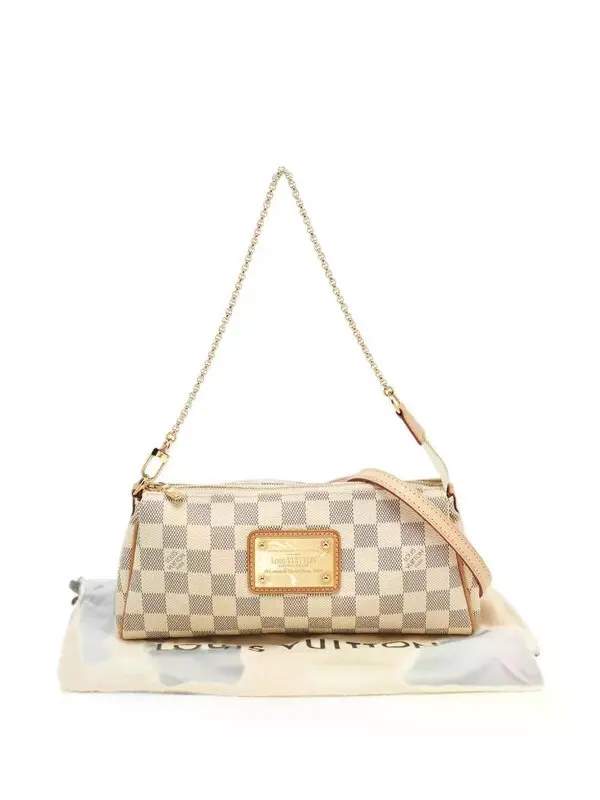 LOUIS VUITTON Eva Damier Azur Shoulder Bag