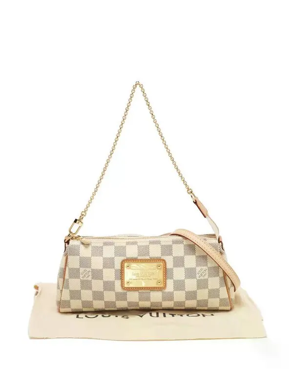 LOUIS VUITTON Eva Damier Azur Shoulder Bag