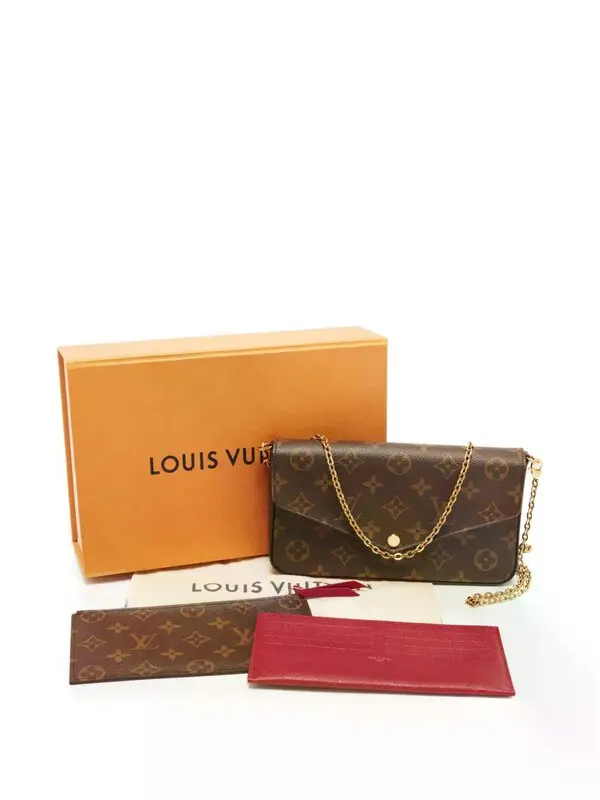 LOUIS VUITTON Pochette Félicie Clutch Bag - Brown