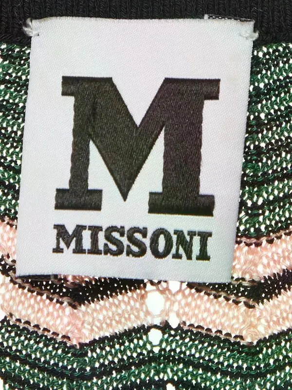 Missoni Zigzag Knitted Midi Wrap Dress
