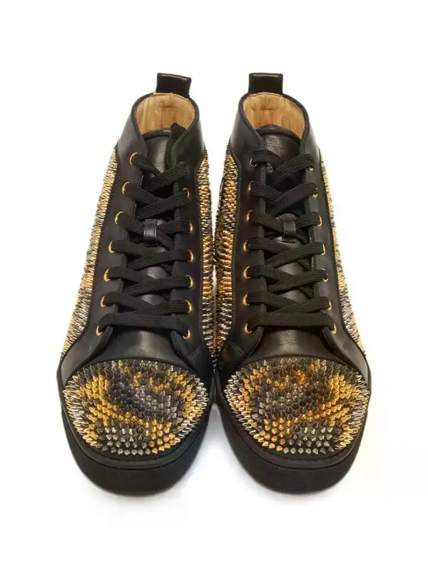CHRISTIAN LOUBOUTIN Louis Spikes High-top Sneakers