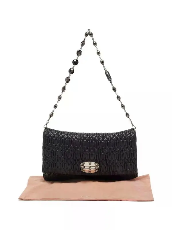 Miu Miu Crystal-embellished Shoulder Bag