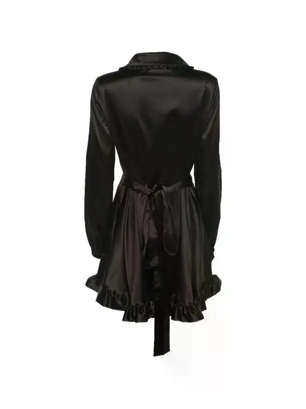 Just Cavalli Ruffle-trim Belted Mini Dress