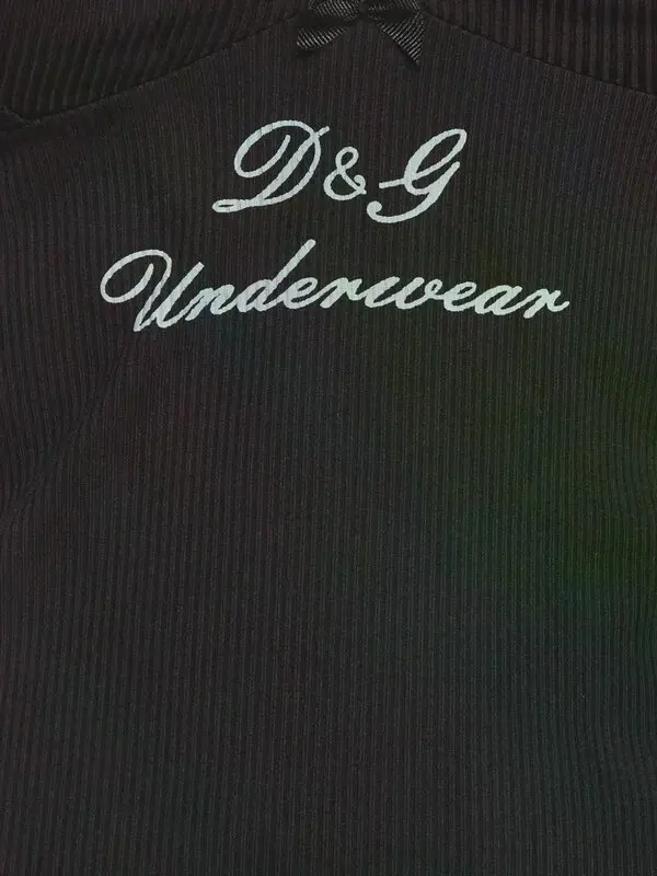 Dolce & Gabbana Logo-print Rib-knit Camisole