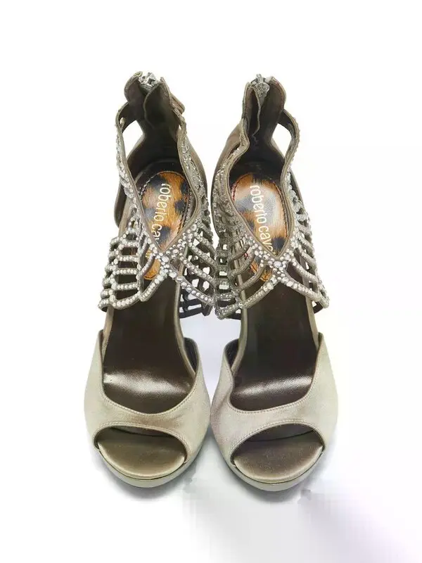 Roberto Cavalli Embellished Platform Sandals