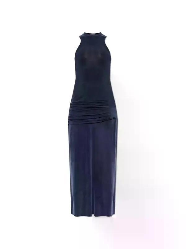 IRO PARIS Ruched Waist Maxi Dress - Blue