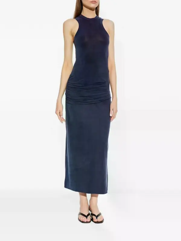 IRO PARIS Ruched Waist Maxi Dress