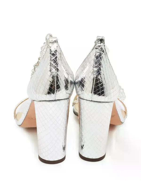 JIMMY CHOO Neena Snakeskin-embossed Sandals