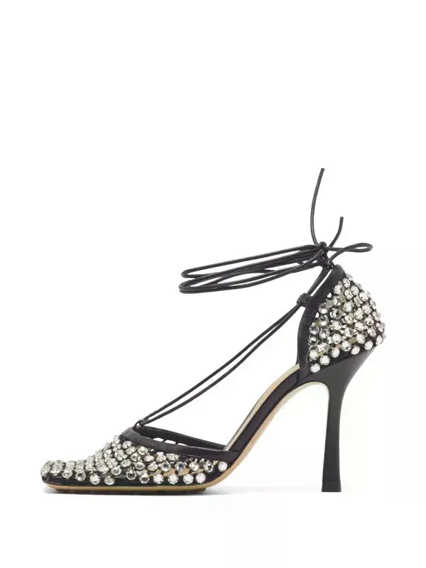 Bottega Veneta Stretch Crystal-embellished Pumps - Black