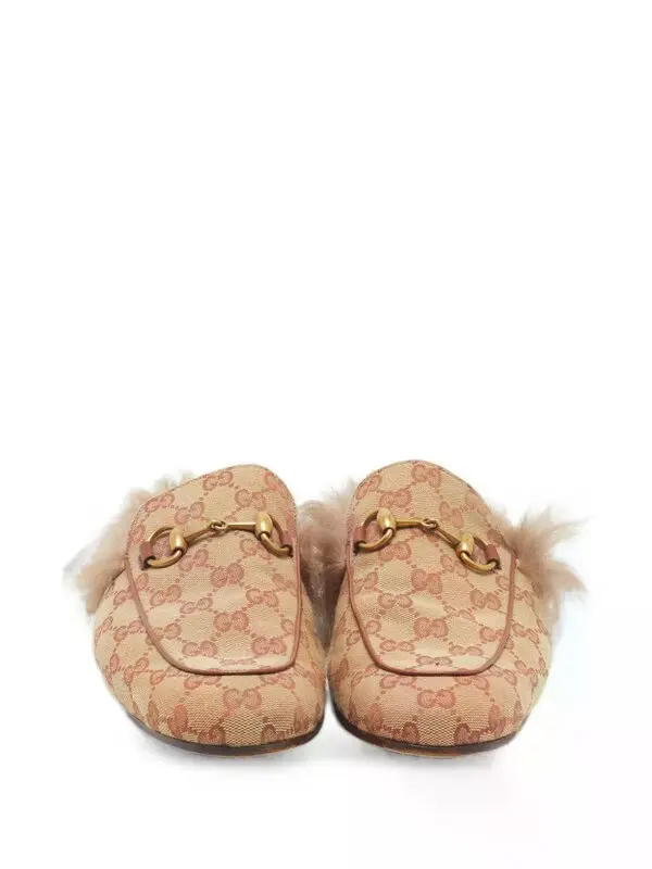 Gucci Princetown Horsebit Detail Mules - Neutrals