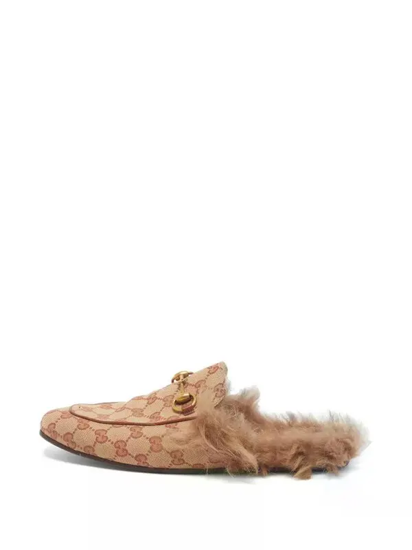 Gucci Princetown Horsebit Detail Mules - Neutrals