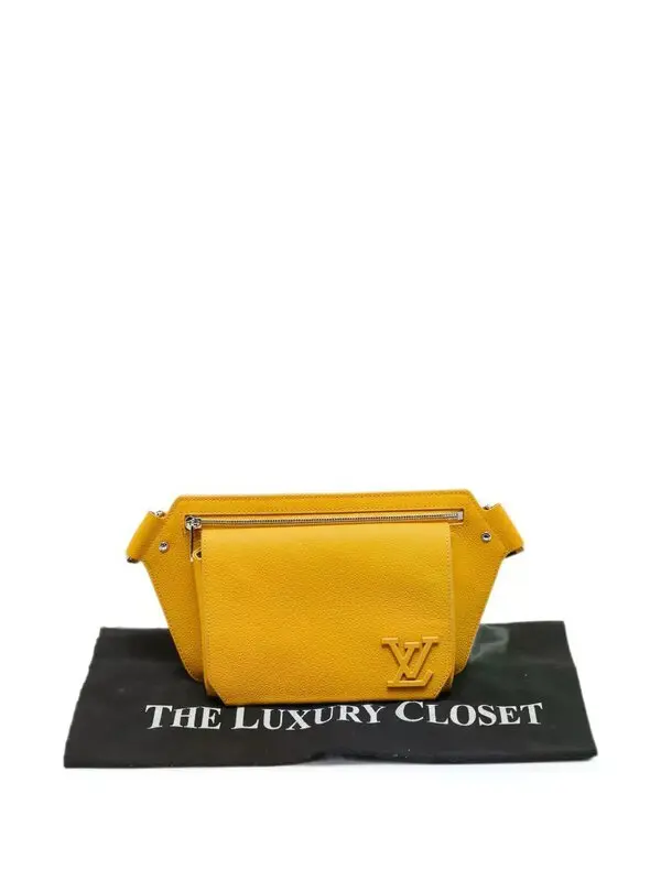 LOUIS VUITTON 2022 Aerogram Leather Belt Bag