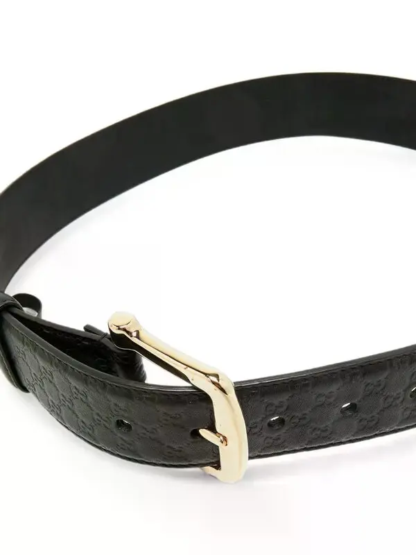 Gucci Microguccissima Leather Belt With Gold-tone Buckle