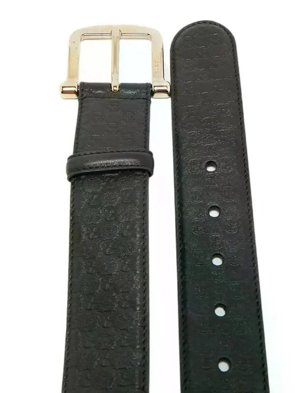 Gucci Microguccissima Leather Belt With Gold-tone Buckle
