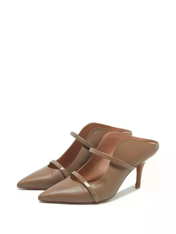 MALONE SOULIERS Maureen Double-strap Mules - Brown