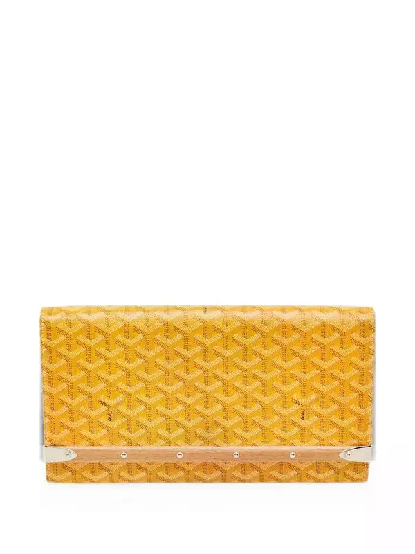 Goyard 2008 Monte Carlo Bois Goyardine-canvas Clutch Bag - Yellow