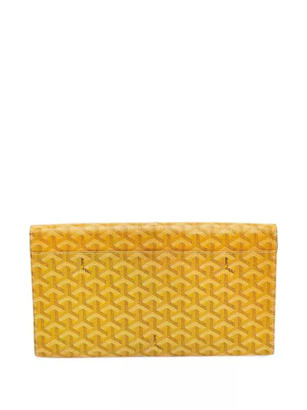 Goyard 2008 Monte Carlo Bois Goyardine-canvas Clutch Bag