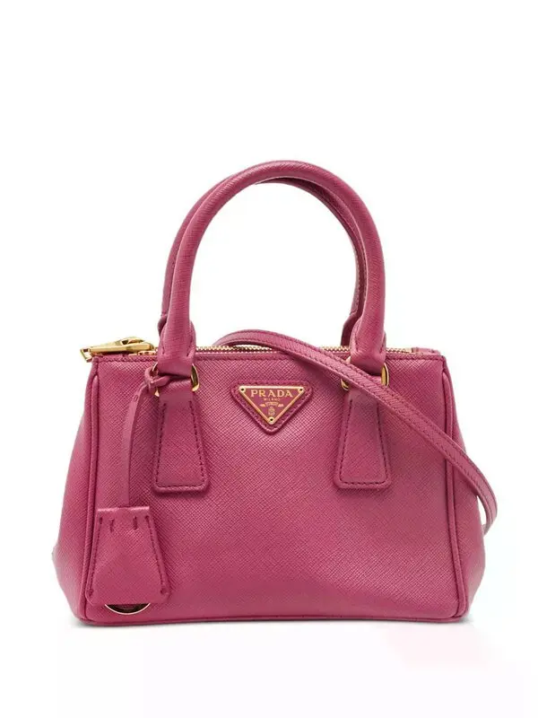 Prada Mini Galleria Saffiano Leather Tote Bag - Pink