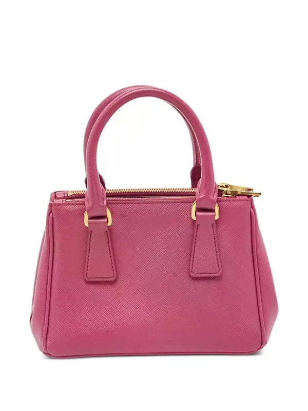 Prada Mini Galleria Saffiano Leather Tote Bag - Pink