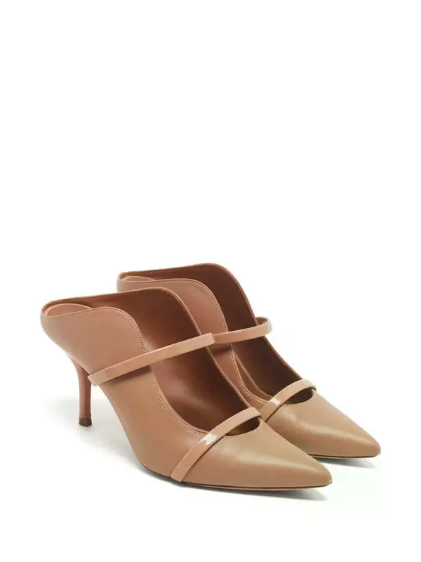 MALONE SOULIERS Maureen Heeled Mules - Neutrals