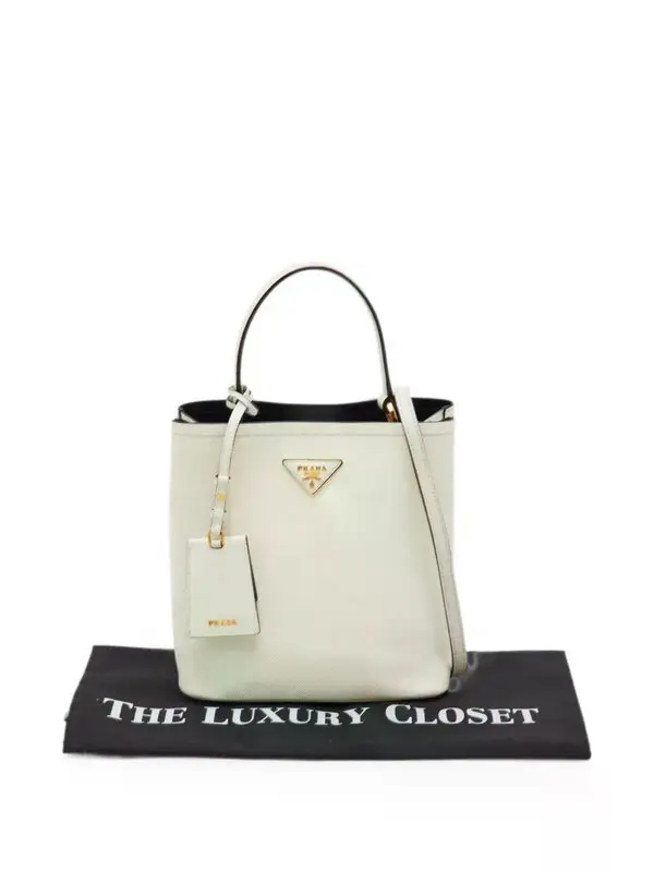 Prada Panier Leather Tote Bag