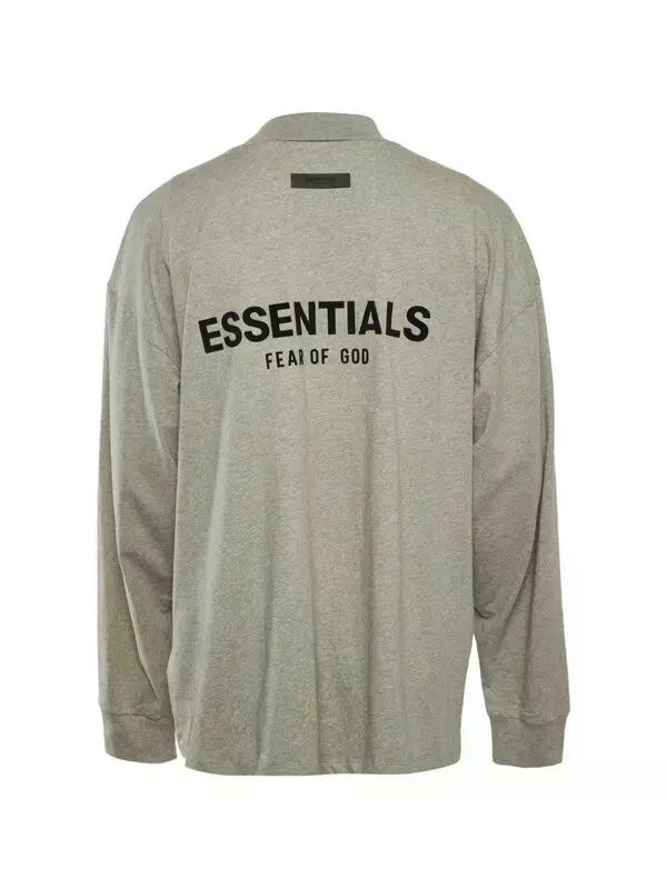 Fear Of God Logo-print Long-sleeve T-shirt - Grey