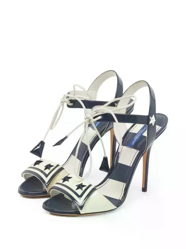 Dolce & Gabbana Star-embellished Lace-up Heeled Sandals