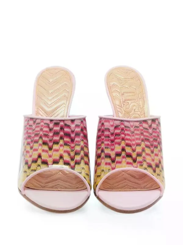 Missoni Zigzag Print Stiletto Heeled Sandals