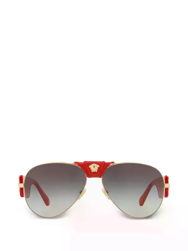 Versace Medusa Pilot Sunglasses - Gold