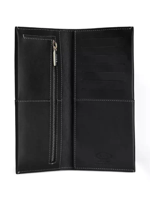 TOD'S Vertical Leather Wallet