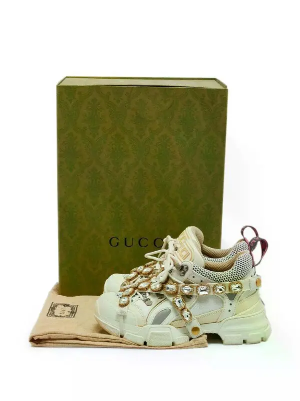Gucci Flashtrek Crystal-embellished Sneakers