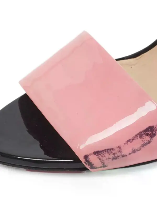 Fendi Ankle-strap Patent Leather Sandals