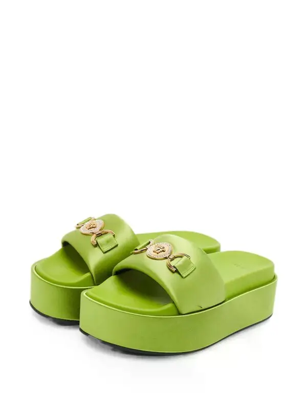 Versace Medusa-plaque Sandals - Green