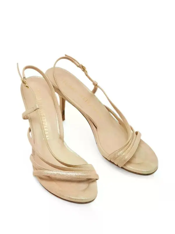 STUART WEITZMAN Mondrian Glam Slingback Sandals