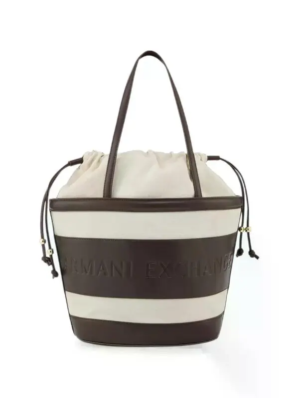 Emporio Armani Embossed Logo Drawstring Bucket Bag