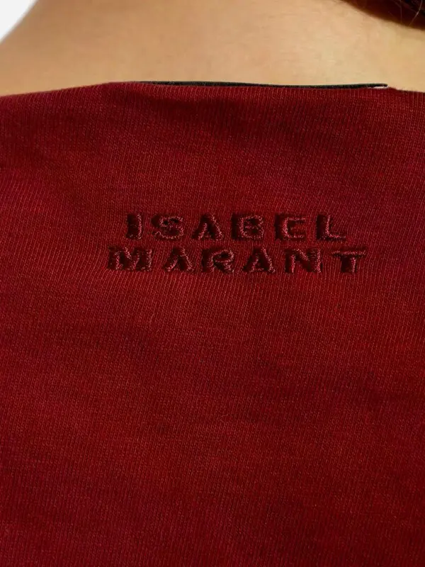 Isabel Marant Étoile Sebani Asymmetric Cap-sleeve T-shirt