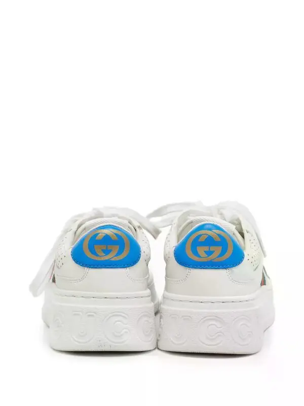 Gucci Chunky B Low-top Sneakers With Web Stripe Detailing