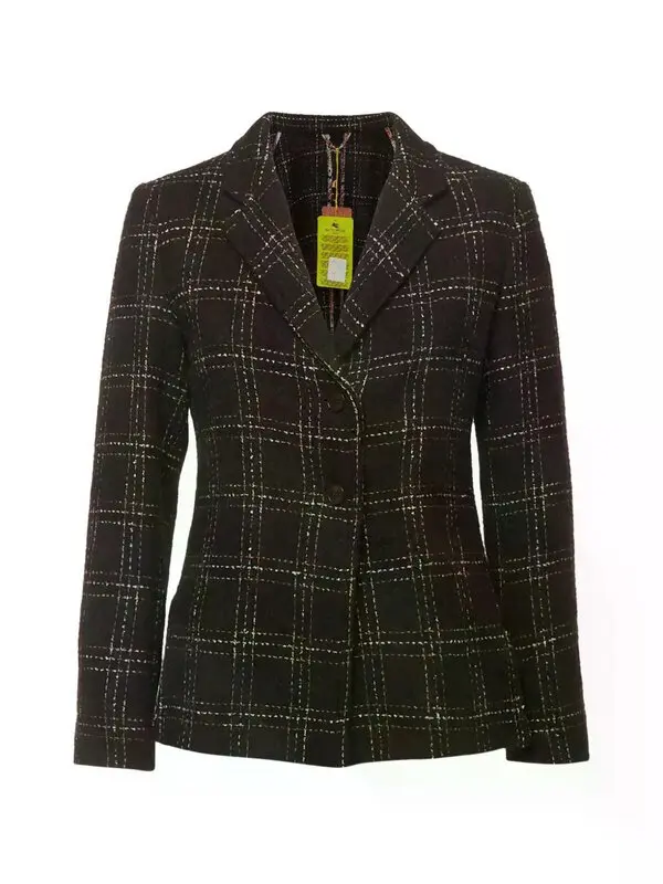 Etro Checked Single-breasted Blazer