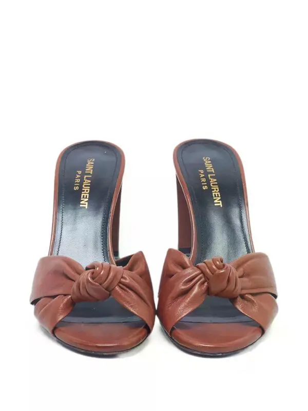 Saint Laurent Bianca Knotted-strap Heeled Sandals