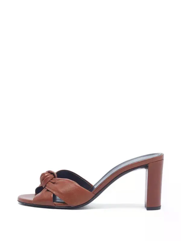 Saint Laurent Bianca Knotted-strap Heeled Sandals