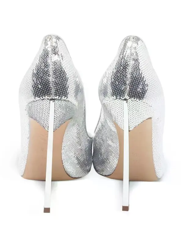 Casadei Blade Sequined Pumps - Silver