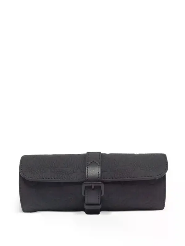 LOUIS VUITTON Monogram Taurillon Leather Watch Case - Black